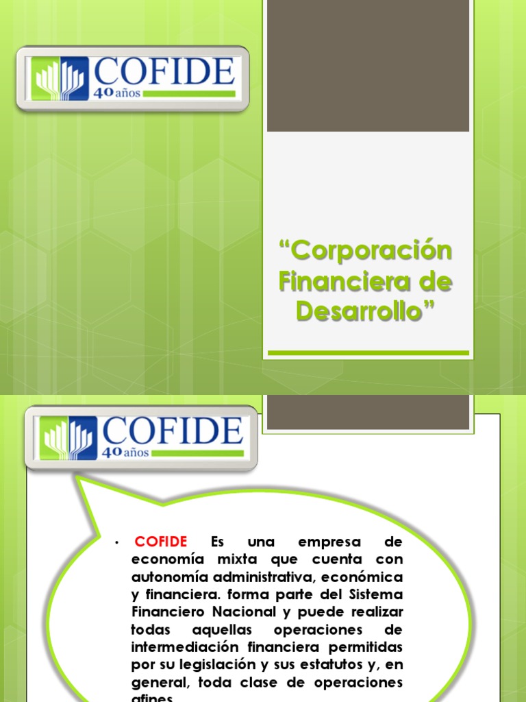 COFIDE | Sistema financiero | Bancos