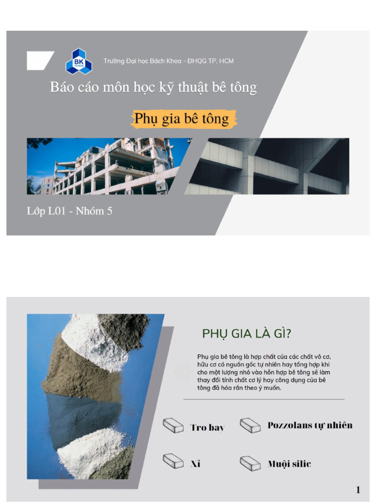 PH Gia Bê Tông-Nhóm 5 | PDF