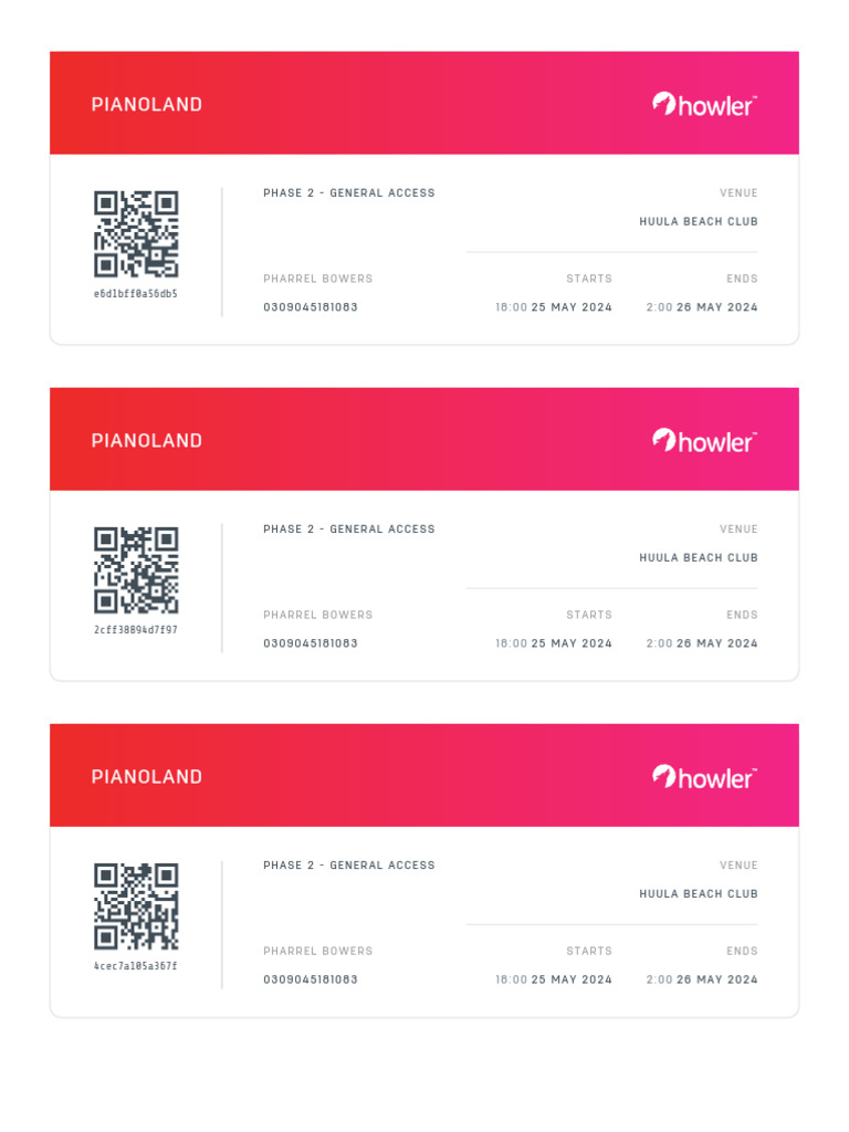 Ticket - Pianoland - ZN9DP8ANN49QE7GM | PDF