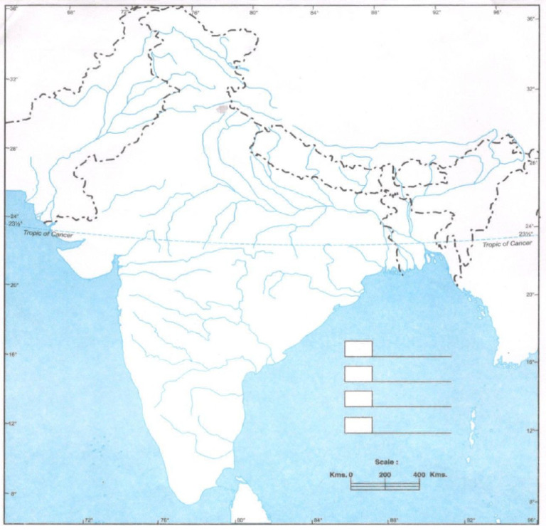Instapdf - in India River Map Outline 642 | PDF