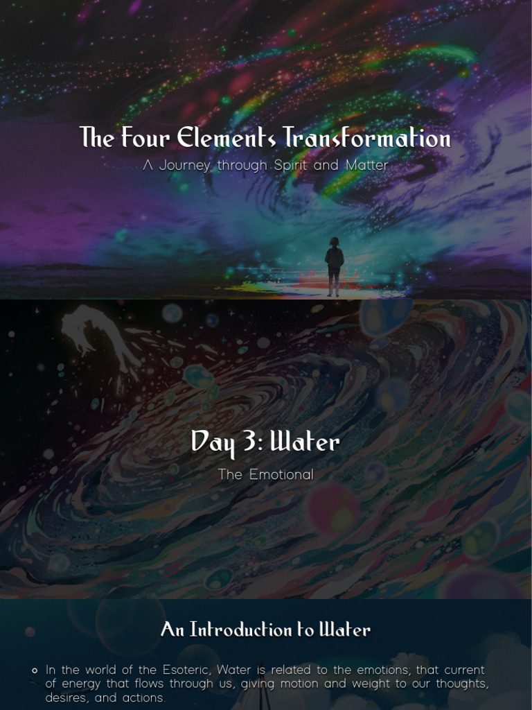 Water: The Emotion and Its Essence | PDF | Atmosphere Of Earth | Emotions