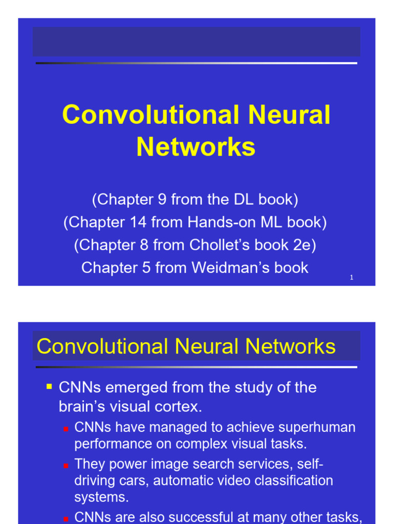 Unit 4a - Convolutional Neural Networks | PDF | Artificial Neural Network | Computational ...