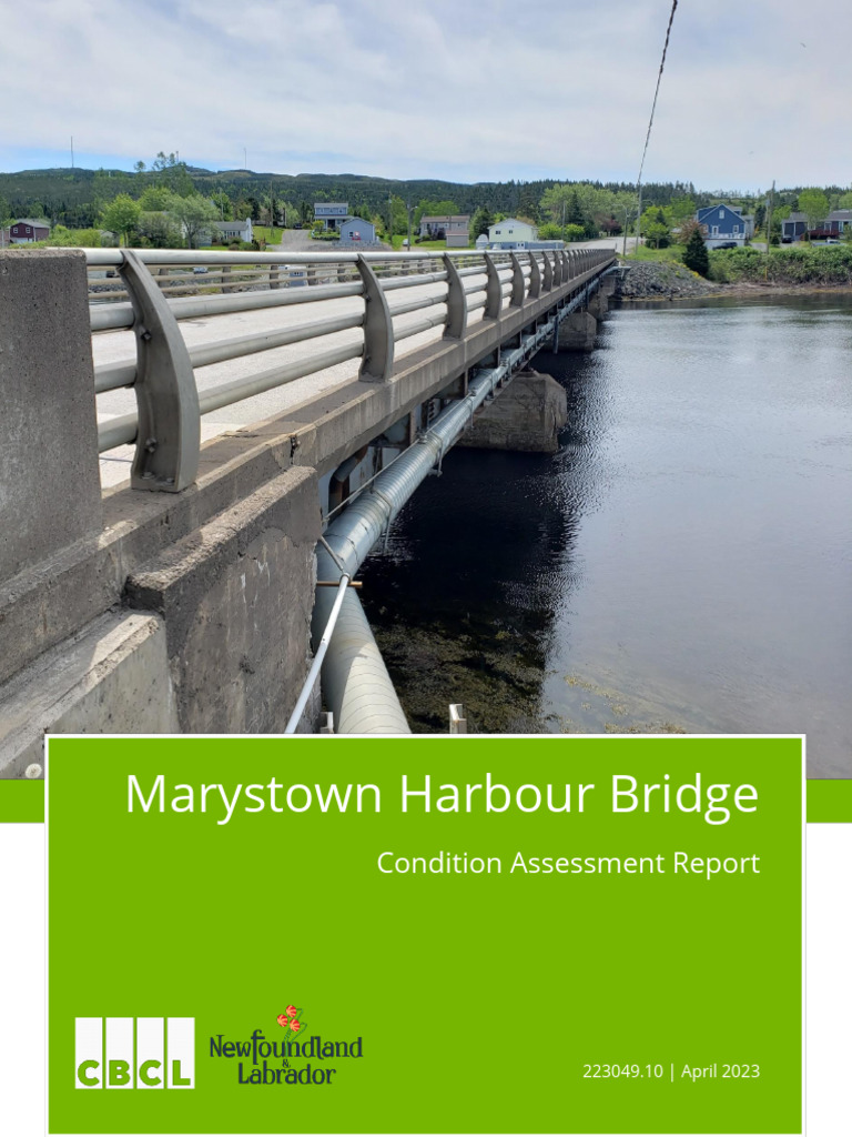 Marystown-Harbour-Bridge - Condition Assessment Report | PDF | Bridge ...