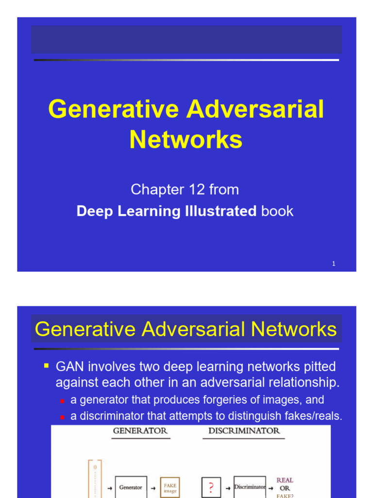 Unit 5c - Generative Adversarial Networks | PDF | Applied Mathematics ...