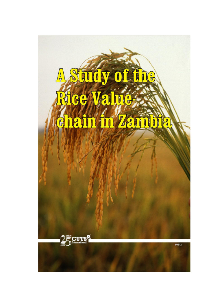 A Study of The Rice Value Chain in Zambia | PDF | Agriculture ...