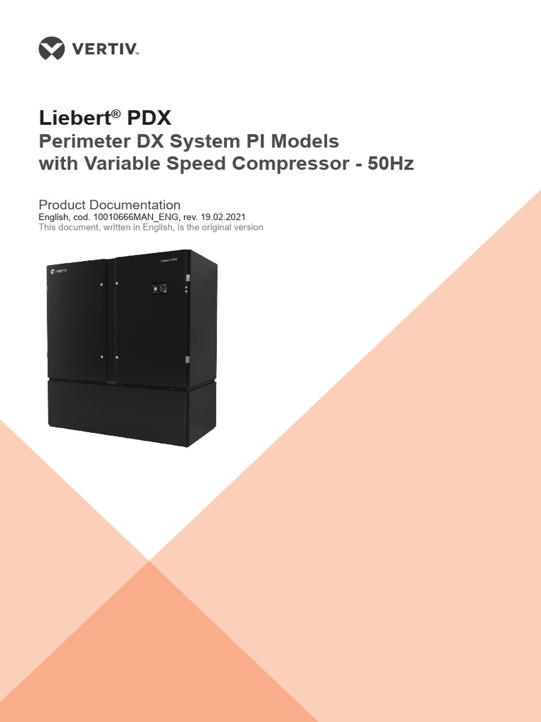 Datablad Vertiv PDX PI | PDF | Data Center | Power Supply