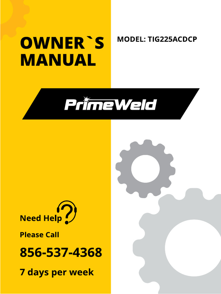 Primeweld TIG225x Manual | PDF