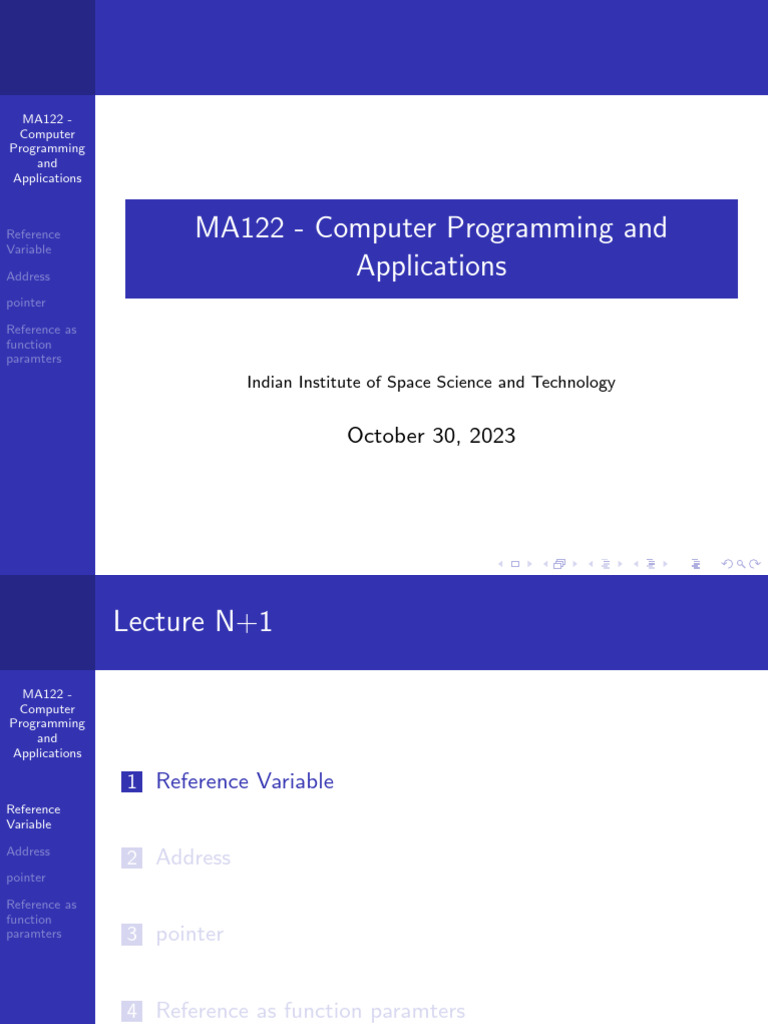 Lecturen 1 Download Free Pdf Pointer Computer Programming Parameter Computer Programming