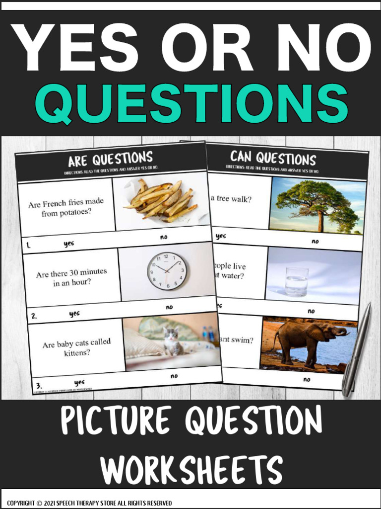 Yes or No Questions INTERACTIVE | PDF | All Rights Reserved