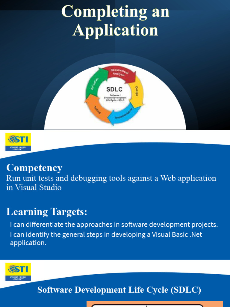 Grade 10 Computer Lesson 11 Completing An Application | PDF | Software Prototyping | Agile ...