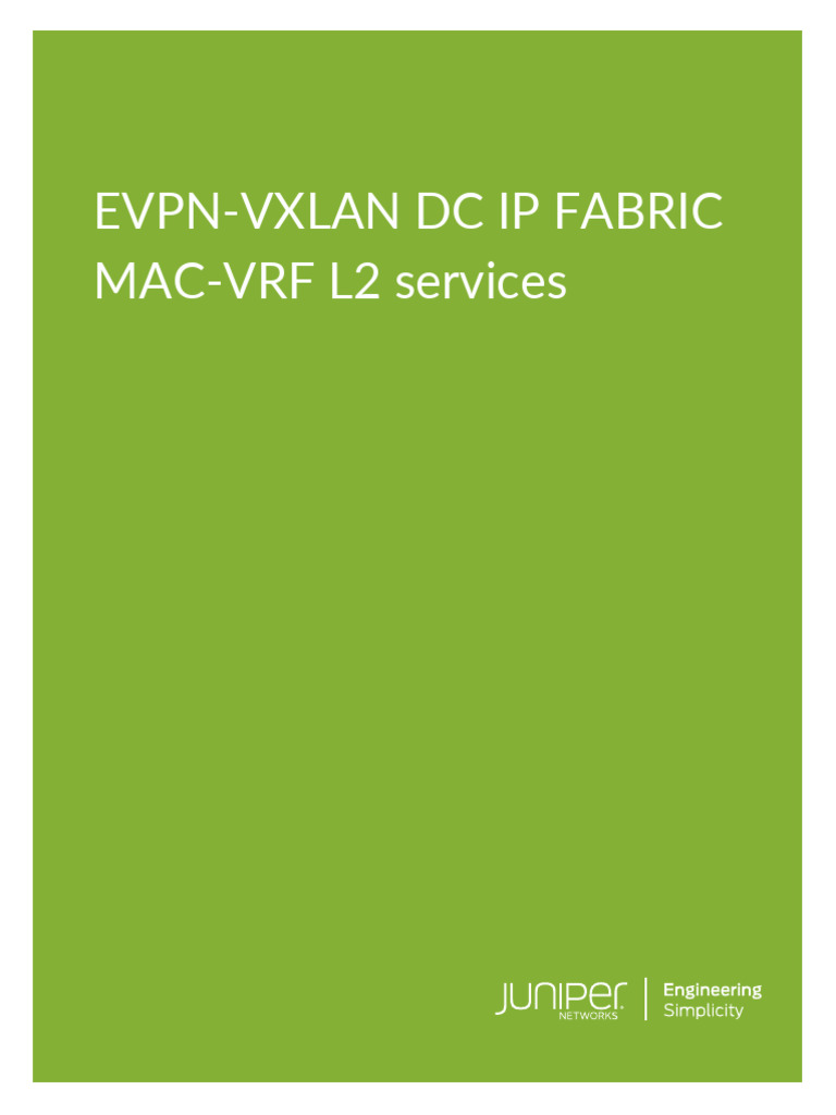 EVPN-VXLAN MAC-VRF Guide | PDF | Ip Address | Network Topology