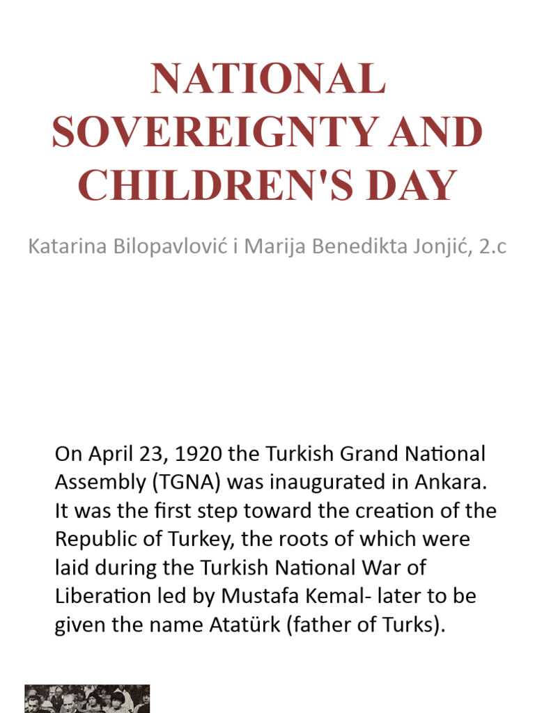 National Sovereignty and Children's Day | PDF | Politics | Travel