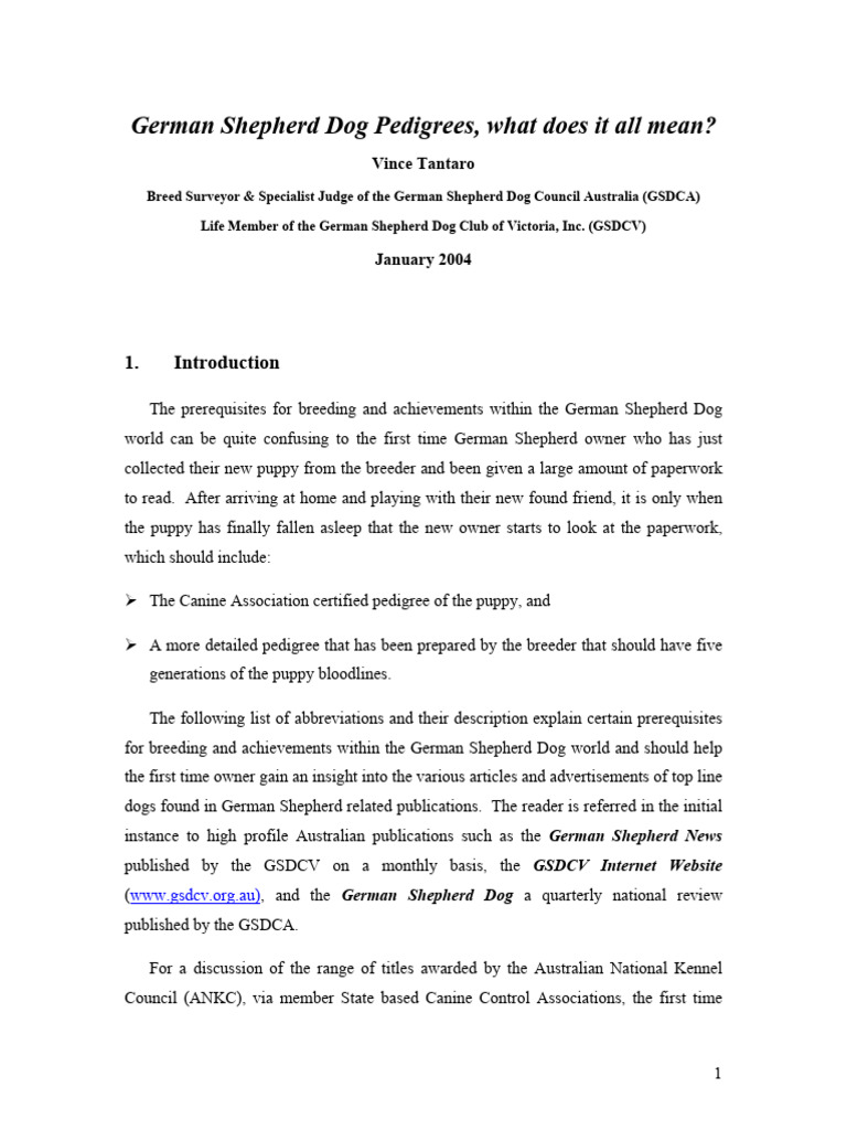 Breed Titles and Ratings | Download Free PDF | German Shepherd | Dog Breeds