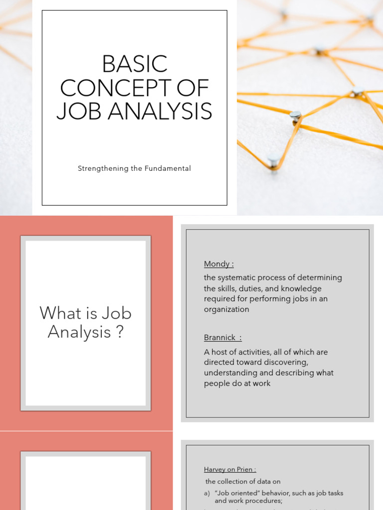 Basic Concept Job Analysis | PDF