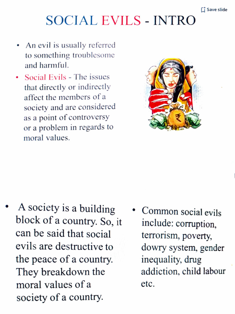 Social Evils | PDF | Poverty | Poverty & Homelessness