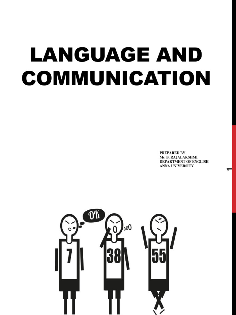 Language and Communication PPT 1 | Download Free PDF | Nonverbal ...