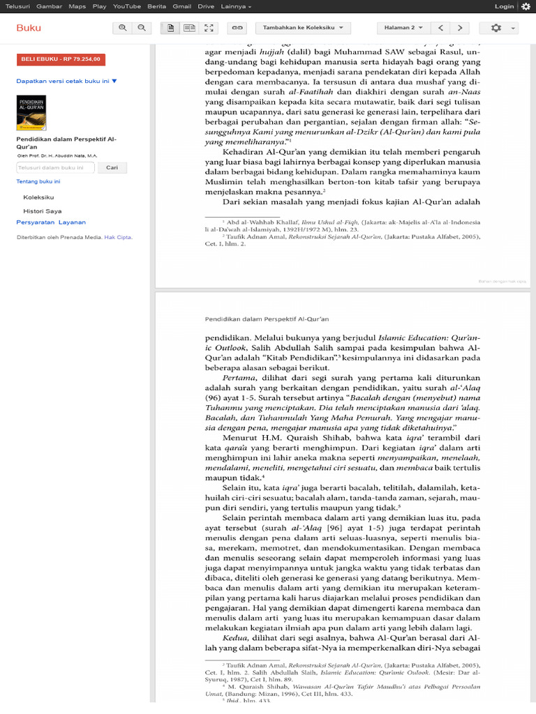 Pendidikan Dalam Perspektif Al-Qur'an - Prof. Dr. H. Abuddin Nata, M.A ...