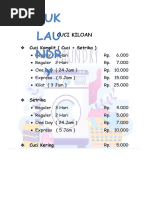 Laundry Pricelist | PDF