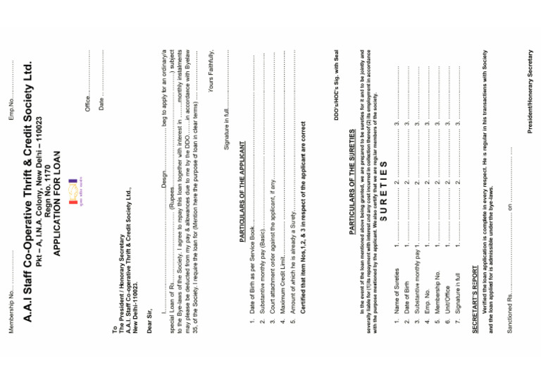 Loan Form | PDF