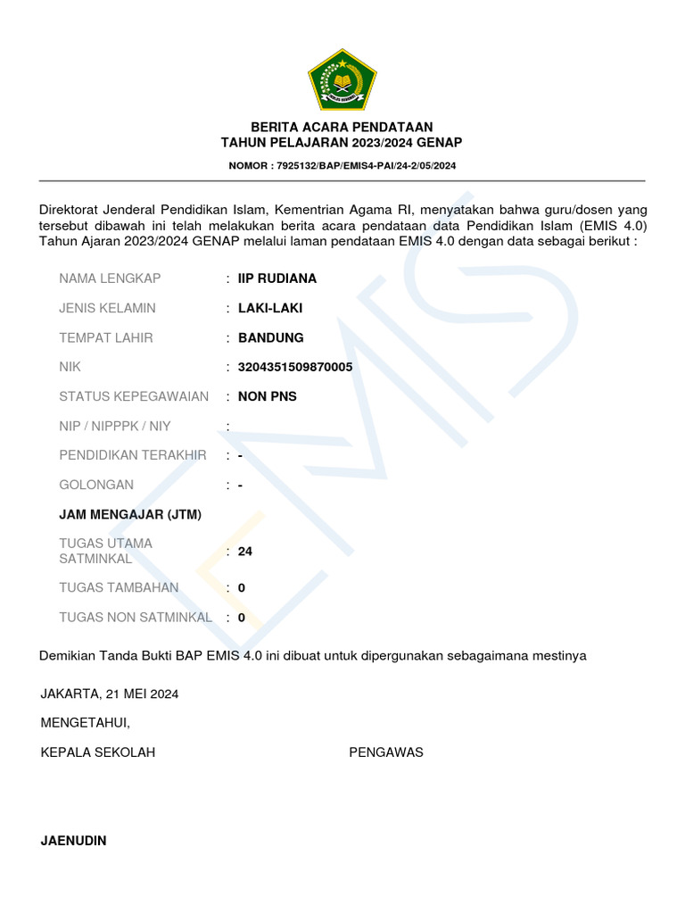 BAP 2023 2024 Genap | PDF