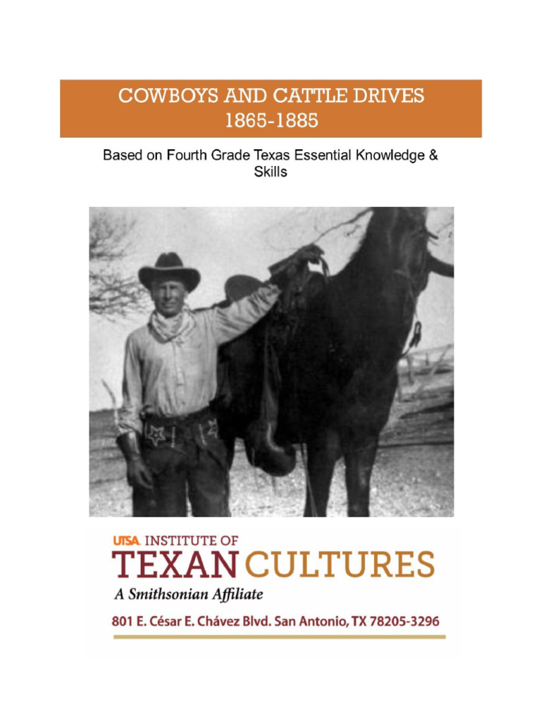 Cowboys and Cattle Drives Lessons Grade 4REVISED | PDF | Cowboys ...
