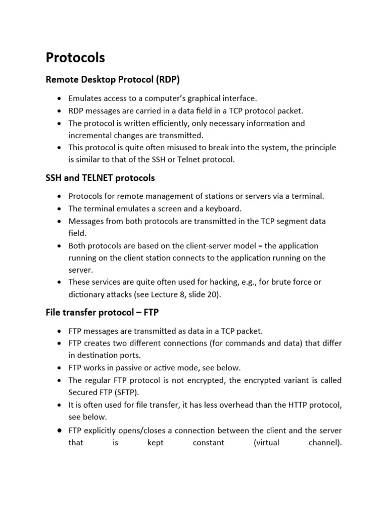 Protocols | PDF | File Transfer Protocol | Session Initiation Protocol