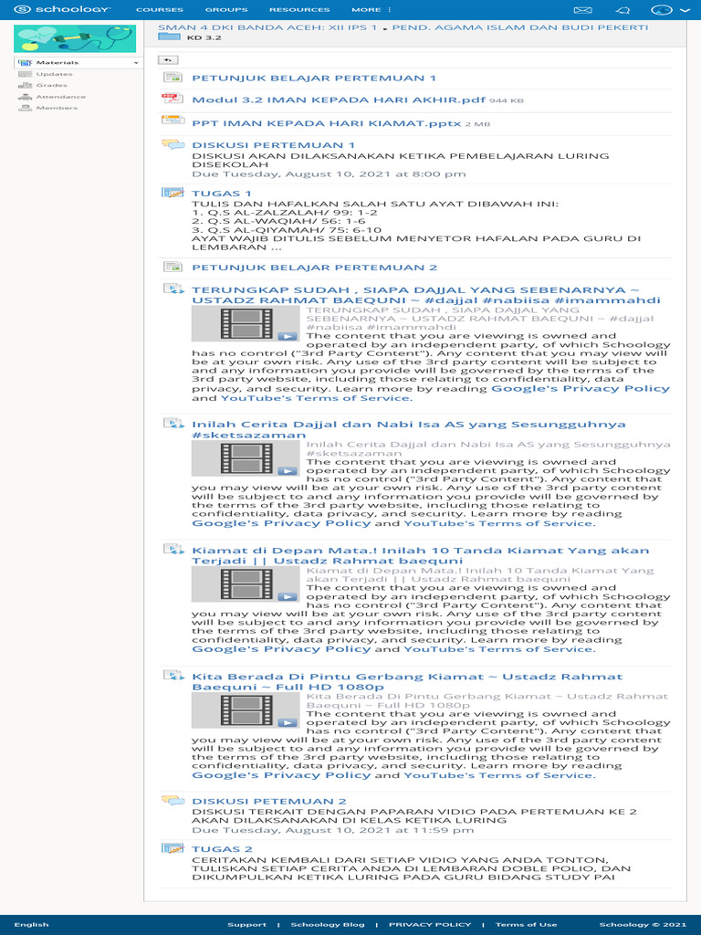 KD 3.2 Schoology | PDF | Information Governance | Telecommunications
