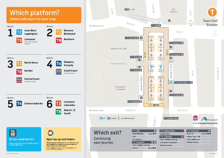 Town Hall Station Map | PDF