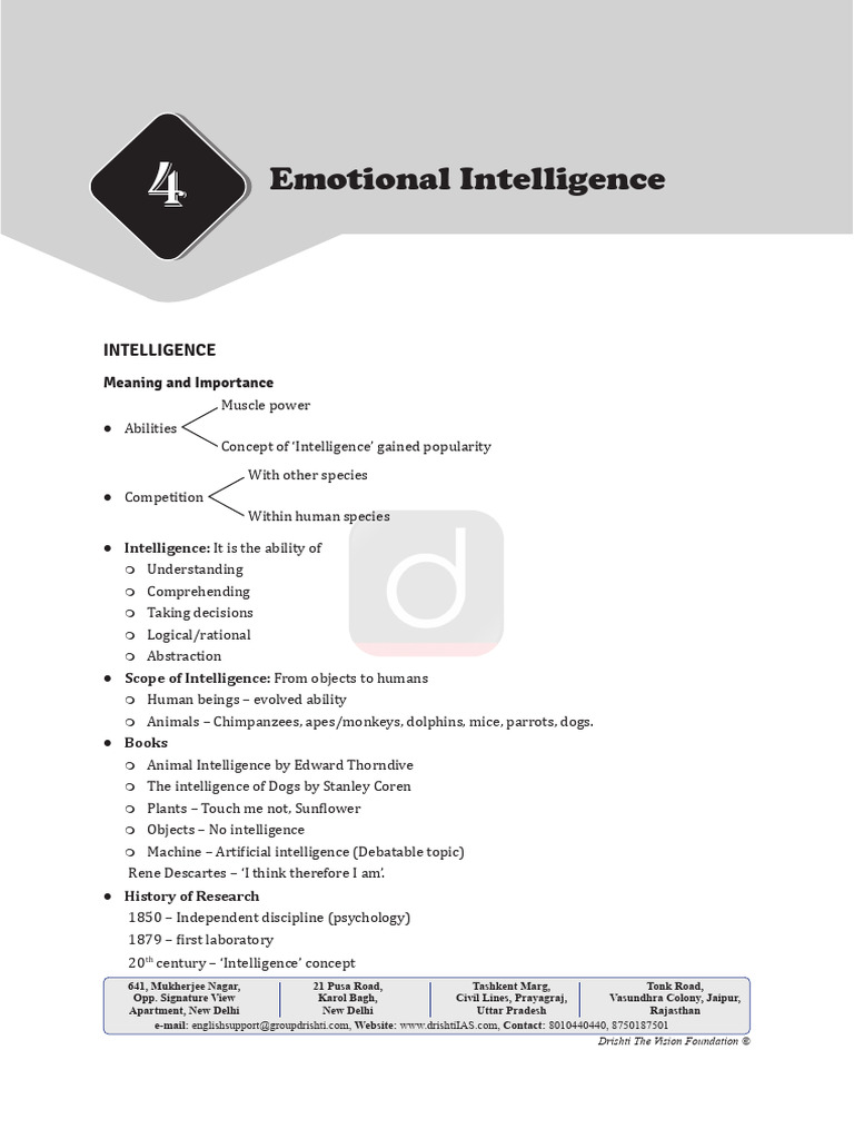 Chapter 4 | PDF | Intelligence | Emotional Intelligence