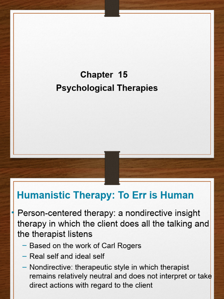 Chapter 15 - Slides 2 | Download Free PDF | Psychotherapy | Cognitive ...