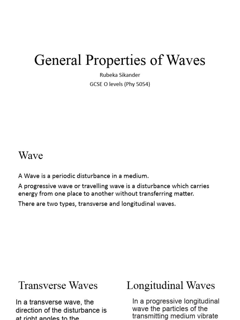 Properties of Progressive Waves | PDF | Philosophy