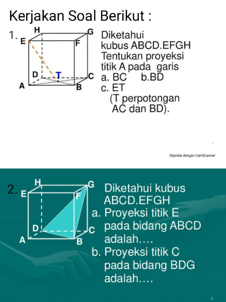 Soal Konsep Proyeksi | PDF