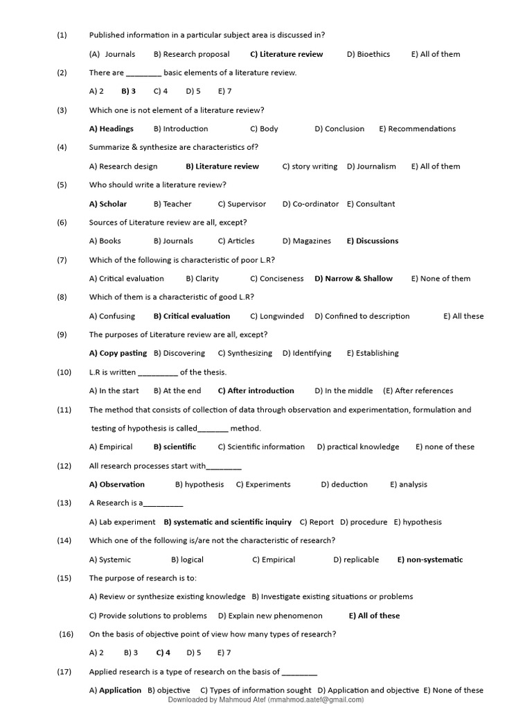 MCQ Skills Questions | PDF | Sampling (Statistics) | Questionnaire