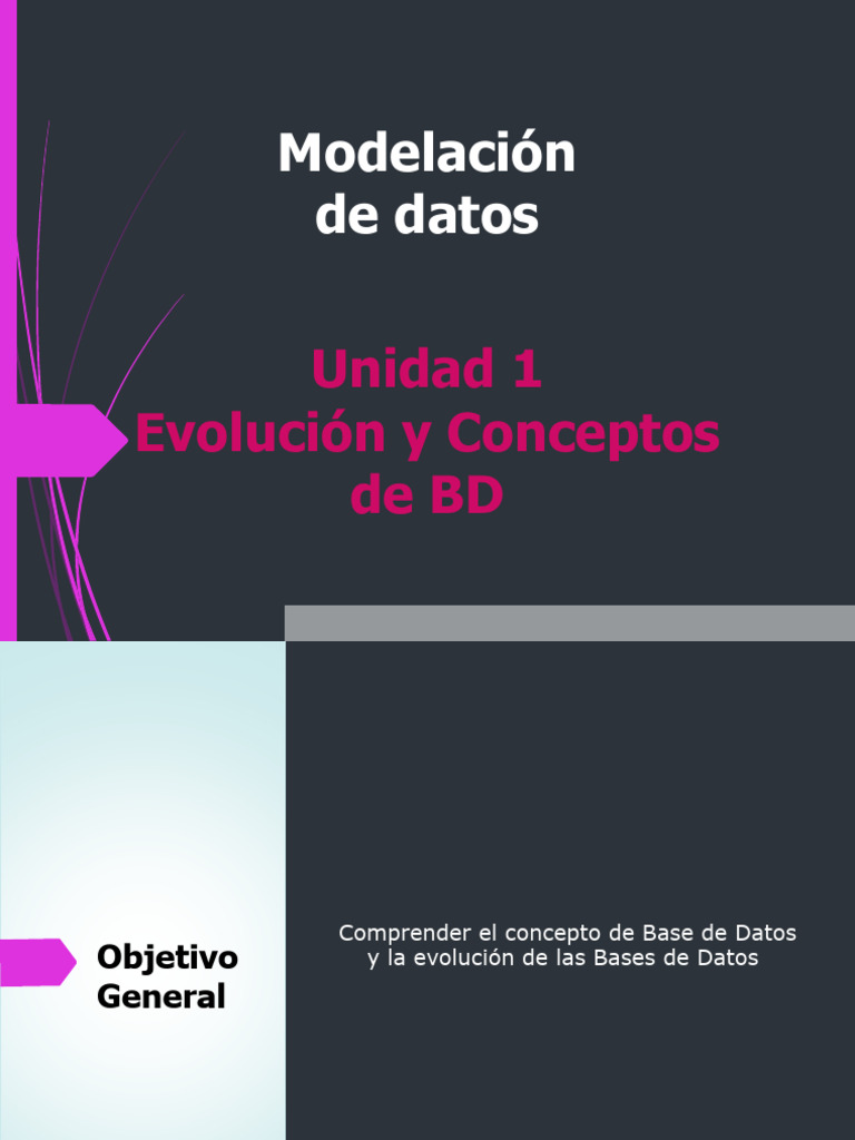 MD - F1 - Evolucion de BD y Conceptos | Descargar gratis PDF | Bases de datos | Metadatos