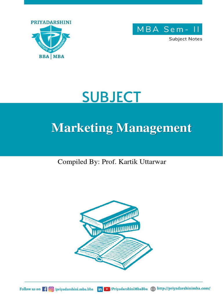 NOTES - MBA Sem II-MM | PDF | Marketing | Product (Business)