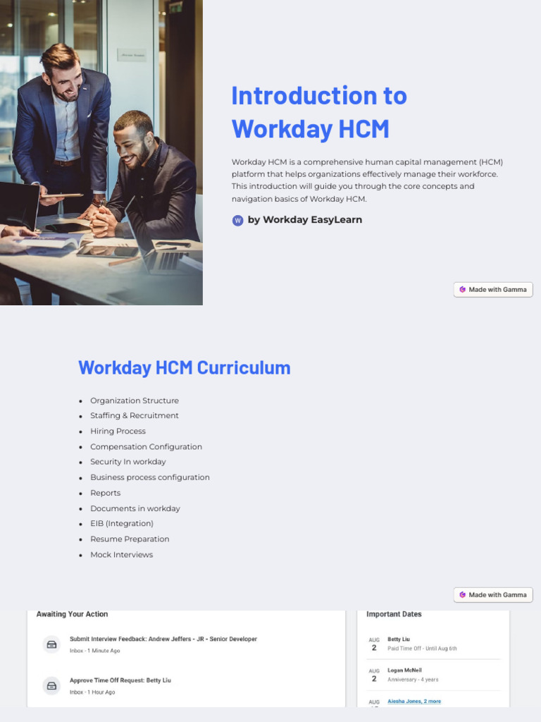 Introduction To Workday HCM | PDF | Human Resource Management | Analytics