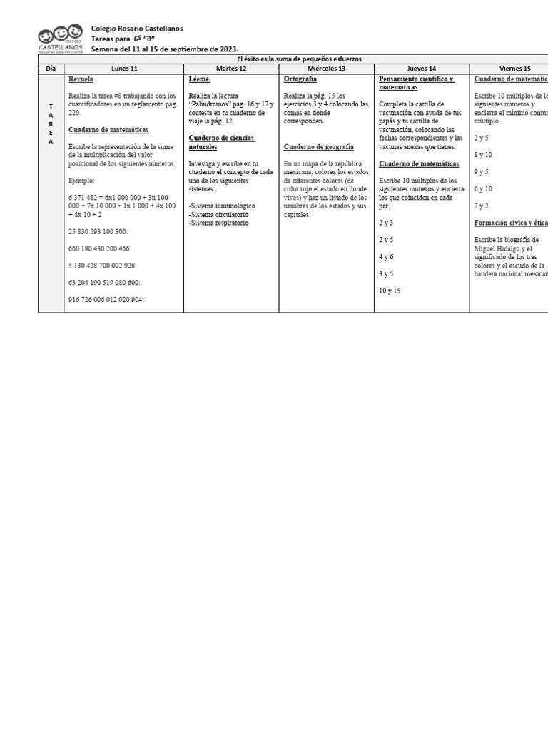 Tarea 6B 11 Al 15 de Sep | PDF