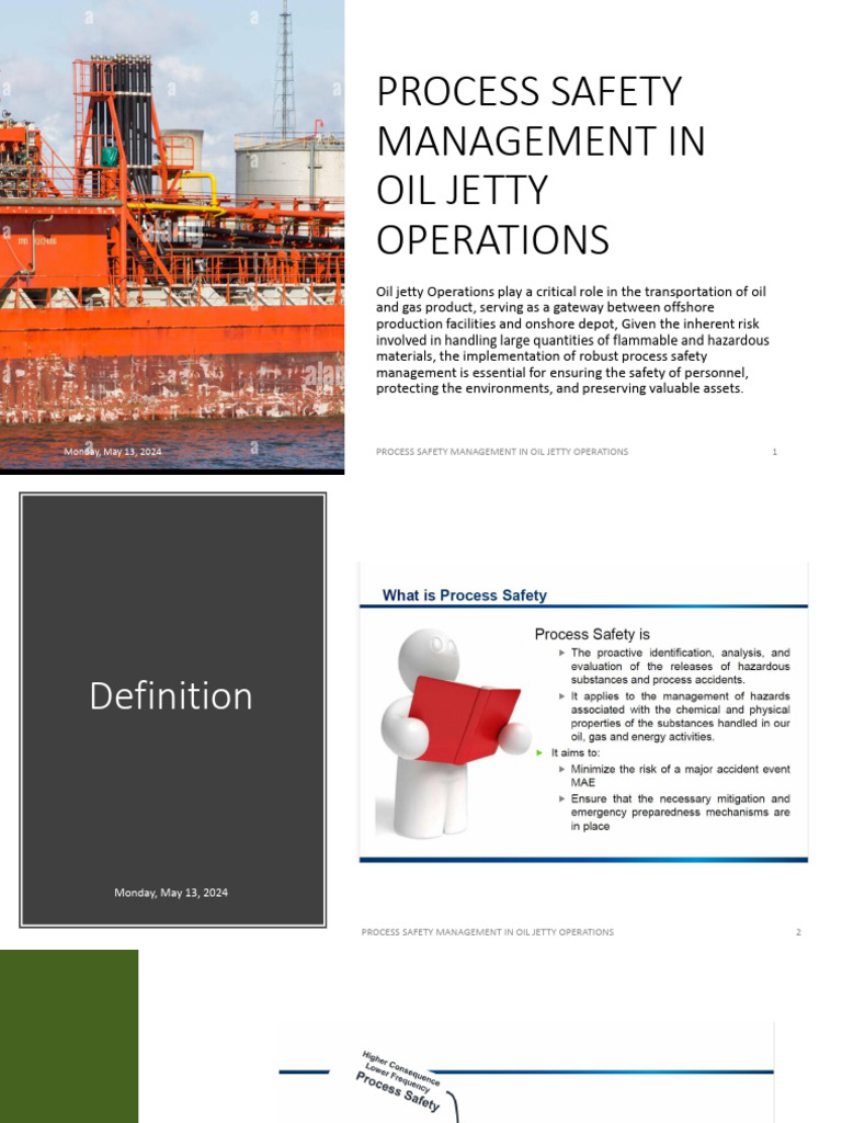 Process Safety Managemnt in Oil Jetty Operations | PDF | Secondary ...