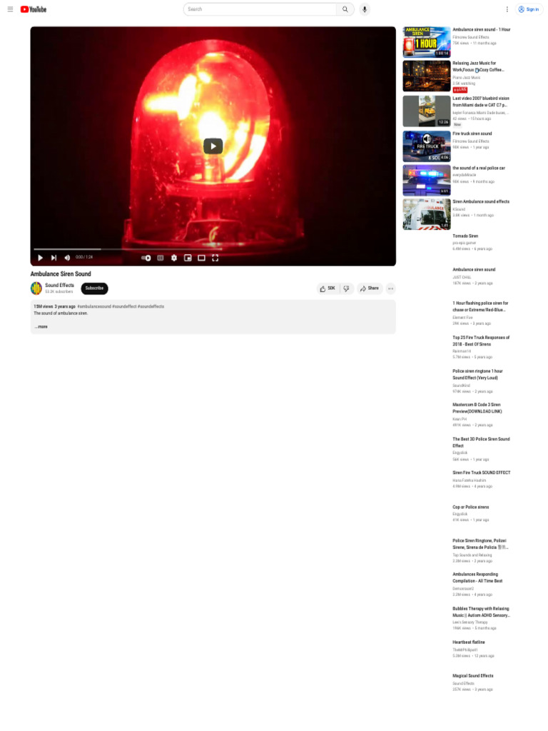 Ambulance Siren Sound Effects Collection | PDF | Acoustics | Sound ...