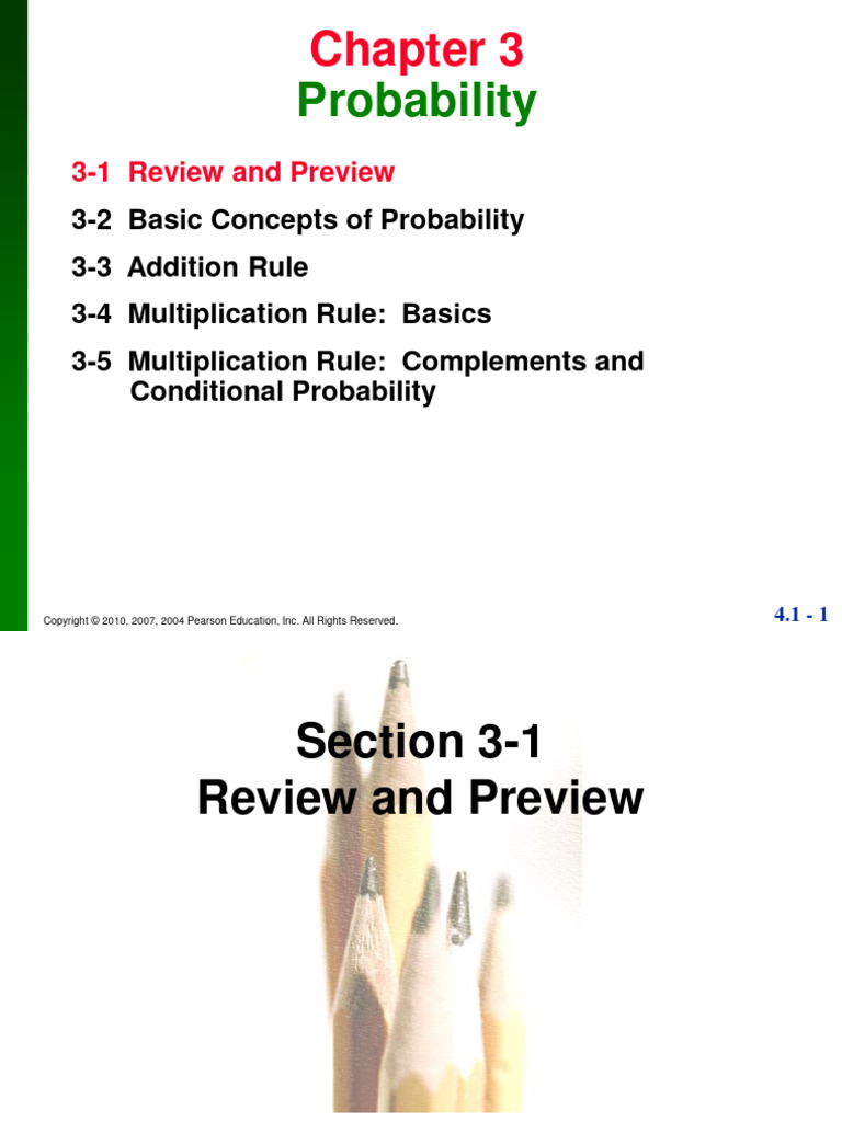 BIOL 2163 Lecture 4 - Probability | PDF | Odds | Statistics