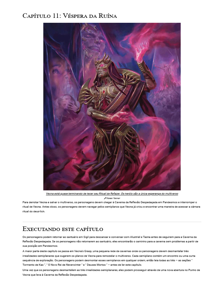 Ritual de Refazer de Vecna | PDF | Dungeons & Dragons (jogo) | Gema ...