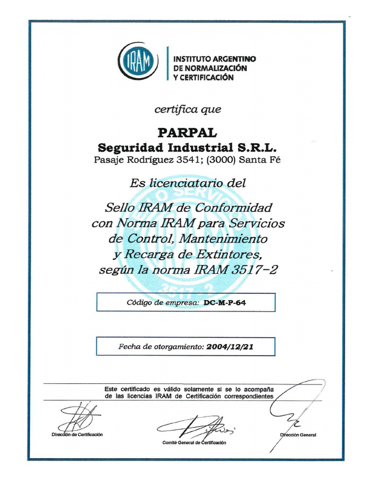 Licencia Iram | PDF