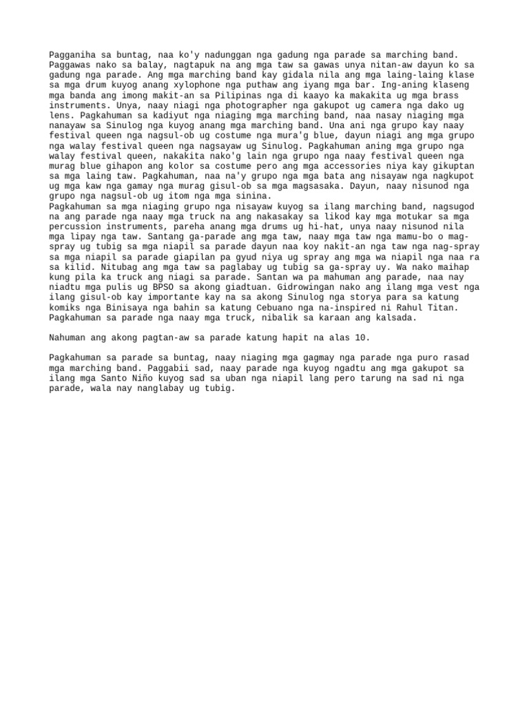 Adlaw Nga Wala Pay Sinulog 2024 | PDF