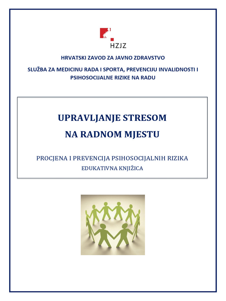 Brošura Upravljanje Stresom Na Radnom Mjestu | PDF