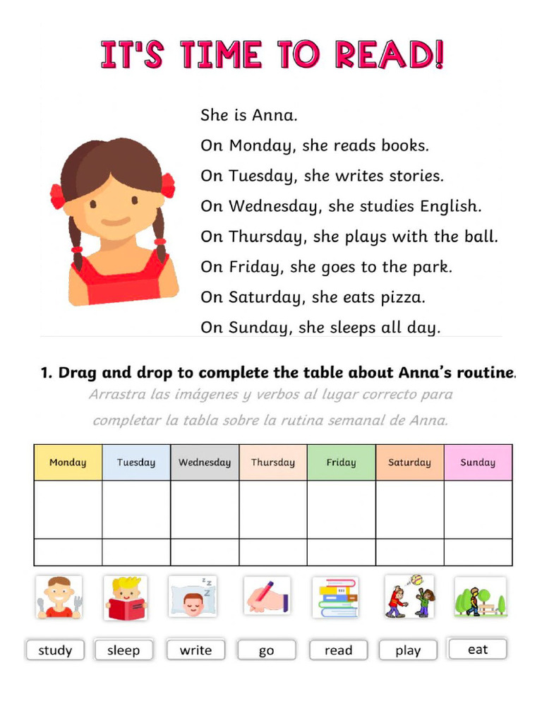 Daily Routine 5to y 6to | PDF