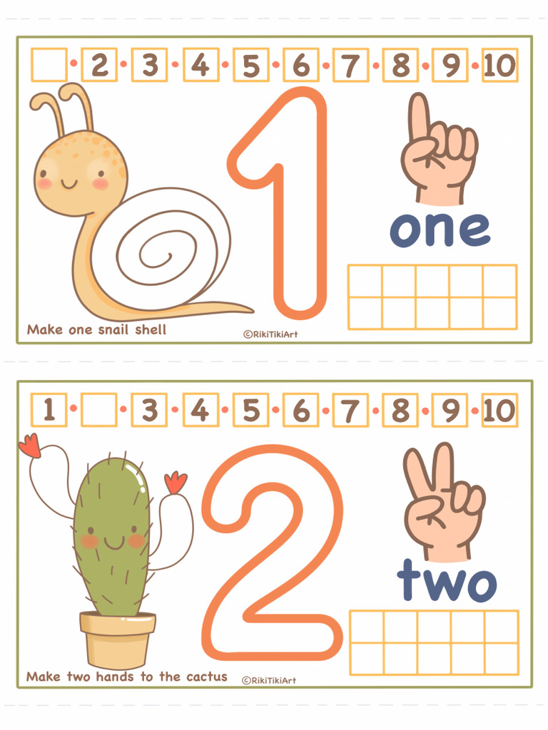 A4 Numbers Play Dough Mats | PDF