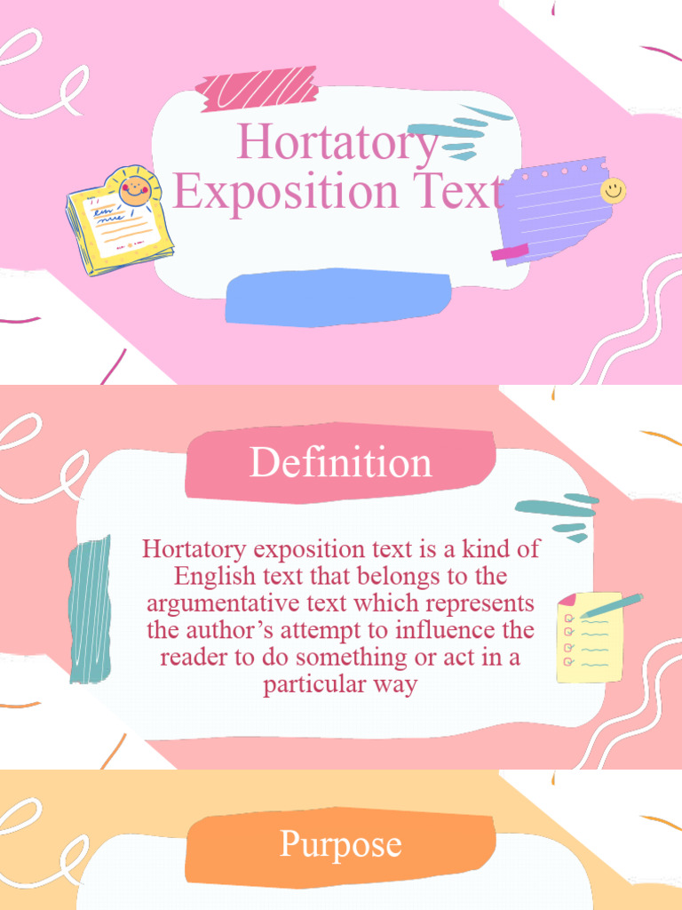Hortatory Exposition Text | PDF