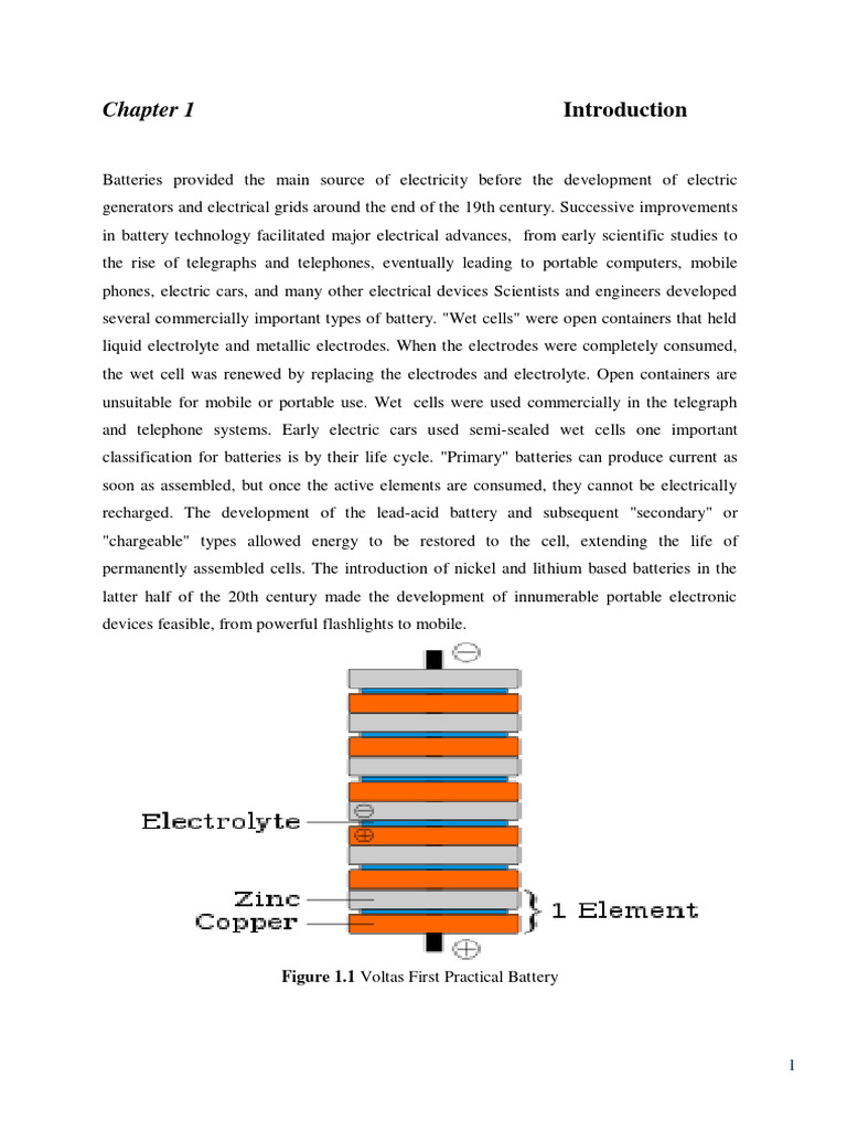Final Thesis Report | PDF | Rechargeable Battery | Lithium Ion Battery