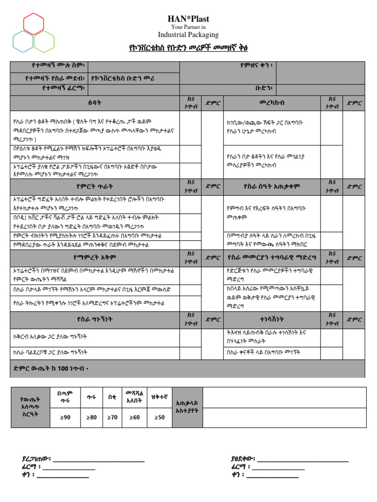 Convertex T.L Evaluation | PDF