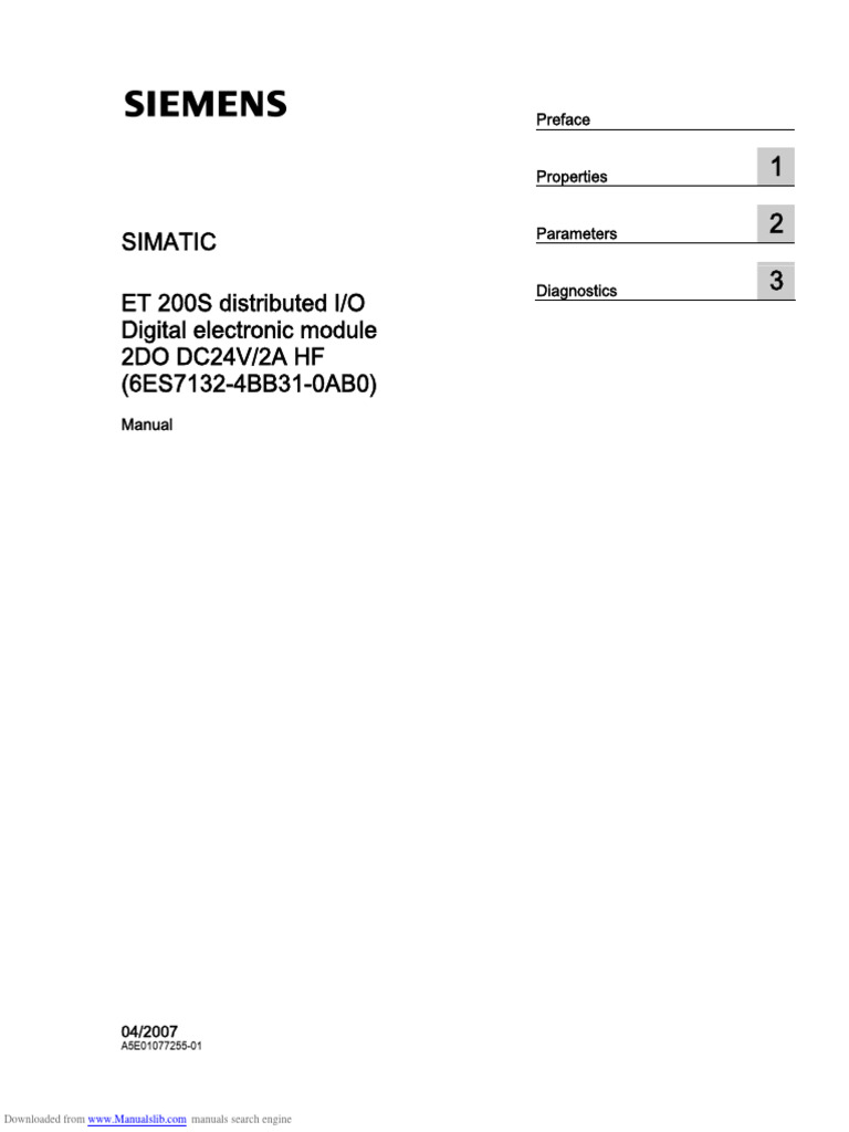 Simatic Et 200s | PDF | Digital Electronics | Parameter (Computer Programming)